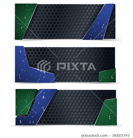 Abstract vector banner set. - Stock Illustration [36883745] - PIXTA