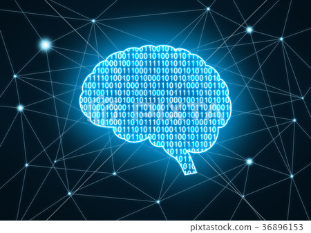 Artificial intelligence image illustration... - Stock Illustration ...