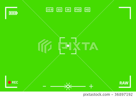 Chromakey modern digital video camera screen - Stock Illustration ...
