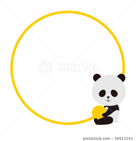 Panda frame - Stock Illustration [36913243] - PIXTA