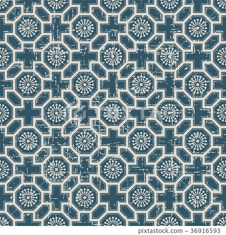 Seamless retro worn out background vintage pattern - Stock Illustration ...