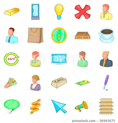Incorporation icons set, cartoon style - Stock Illustration [36945675 ...