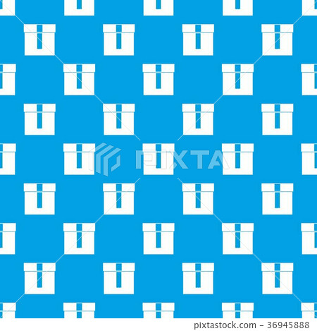 Box pattern seamless blue - Stock Illustration [36945888] - PIXTA