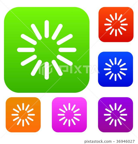 Sign waiting download set collection - Stock Illustration [36946027 ...