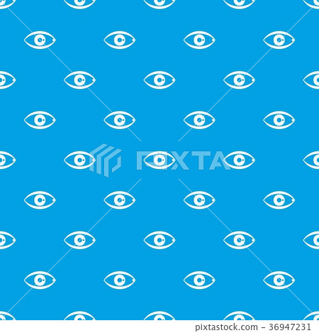 Human eye pattern seamless blue - Stock Illustration [36947231] - PIXTA