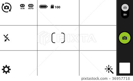 Modern smartphone camera focusing screen - Stock Illustration [36957718 ...