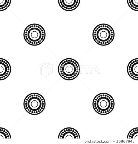 Bearing pattern seamless black - Stock Illustration [36967943] - PIXTA