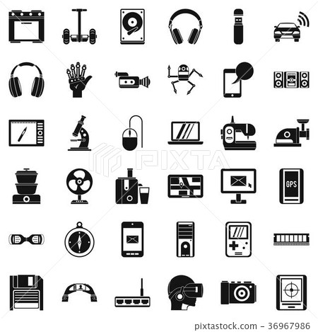 OLd device icons set, simple style - Stock Illustration [36967986] - PIXTA