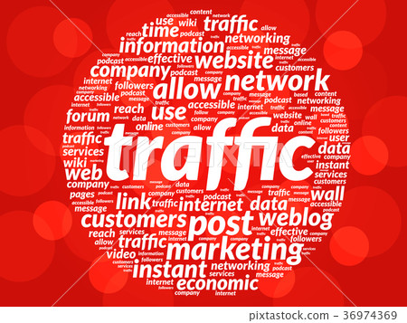 TRAFFIC word cloud collage - Stock Illustration [36974369] - PIXTA