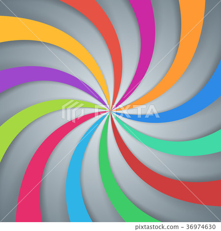 twirl color paper background.-插圖素材 [36974630] - PIXTA圖庫