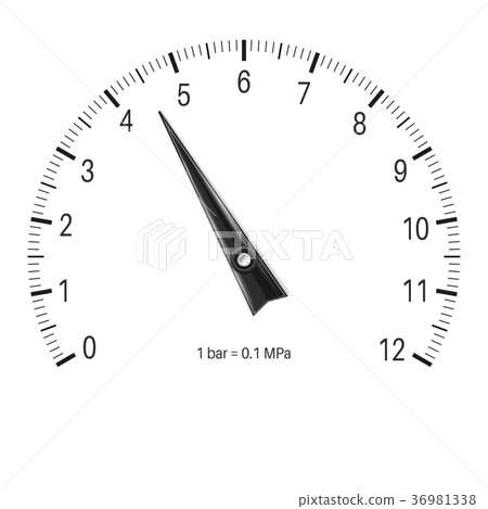 Manometer scale - Stock Illustration [36981338] - PIXTA