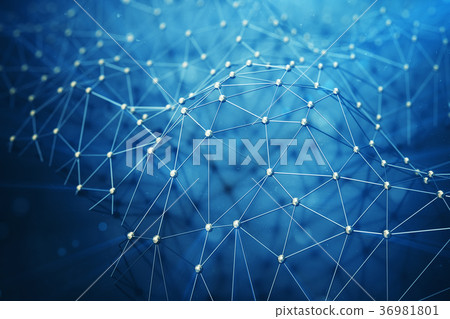 3D illustration Abstract bacgkround connection - Stock Illustration ...