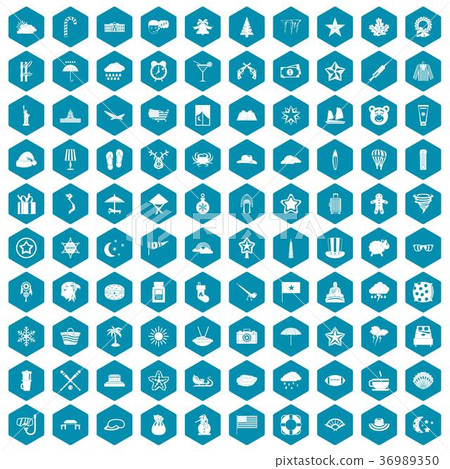 100 star icons sapphirine violet - Stock Illustration [36989350] - PIXTA