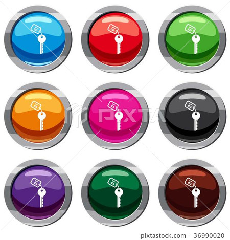 Hotel key set 9 collection - Stock Illustration [36990020] - PIXTA
