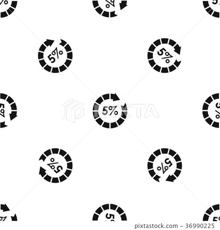 Sign 5 load pattern seamless black - Stock Illustration [36990225] - PIXTA
