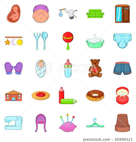 Kin icons set, cartoon style - Stock Illustration [36990321] - PIXTA