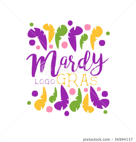 Original logo or label design template for Mardi - Stock Illustration ...