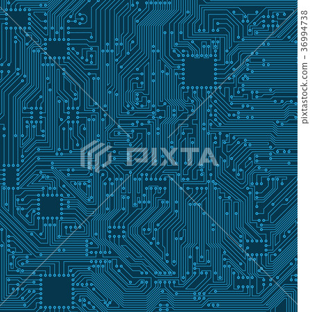 Digital Circuit Background. Texture of Processor - Stock Illustration [36994738] - PIXTA