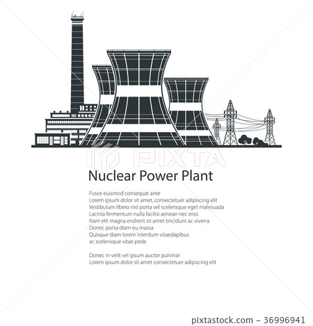 Nuclear Power Plant , Poster Brochure Design - Stock Illustration ...