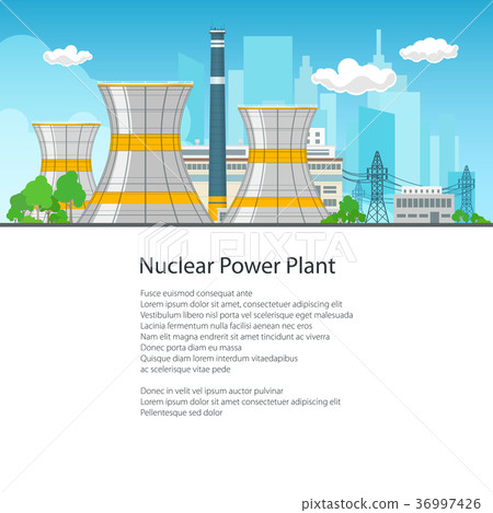 Poster Nuclear Power Plant-插圖素材 [36997426] - PIXTA圖庫