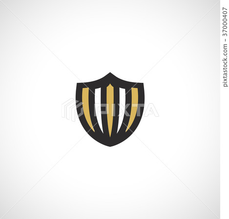 Isolated abstract medieval shield logo, coat of - Stock Illustration ...