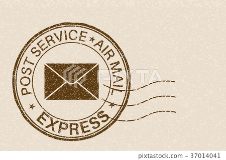 Post service EXPRESS postmark with envelope sign - Stock Illustration ...