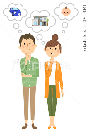 Young couple life plan - Stock Illustration [37014341] - PIXTA