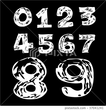 Numbers hand draw icon - Stock Illustration [37041241] - PIXTA