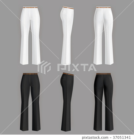 Vector realistic formal trousers for women-插圖素材 [37051341] - PIXTA圖庫