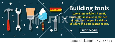 Building tools banner horizontal concept - Stock Illustration [37053843 ...