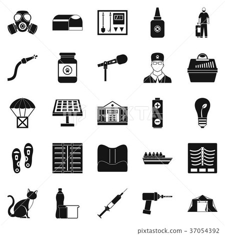 Aftercare icons set, simple style - Stock Illustration [37054392] - PIXTA