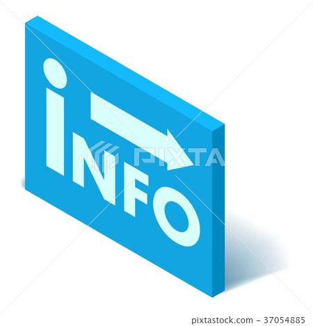 Sign board icon, isometric 3d style - Stock Illustration [37054885] - PIXTA