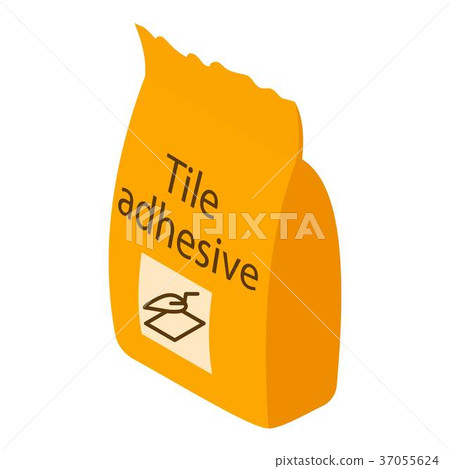 Tile adhesive icon, isometric 3d style - Stock Illustration [37055624 ...