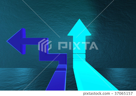 Road arrows at crossroads in difficult choice - Stock Illustration ...