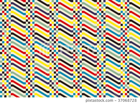 Textile square pattern - Stock Illustration [37068728] - PIXTA