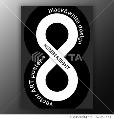 Number 8 poster - Stock Illustration [37082654] - PIXTA