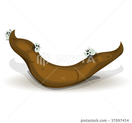Funny Housefly Over Dog Dung - Stock Illustration [37097454] - PIXTA