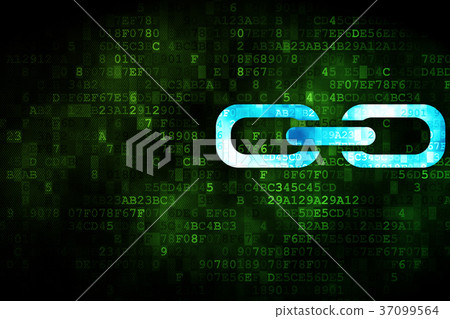 Web design concept: Link on digital background - Stock Illustration ...