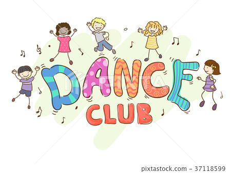 Stickman Kids Dance Club Illustration - Stock Illustration [37118599 ...