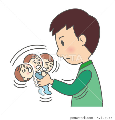 A dangerous baby shakes - Stock Illustration [37124957] - PIXTA