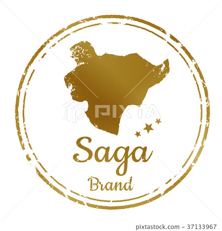 Saga stamp - Stock Illustration [37133967] - PIXTA