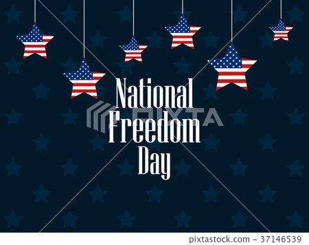 National freedom day, 1st of February. Hanging - Stock Illustration ...