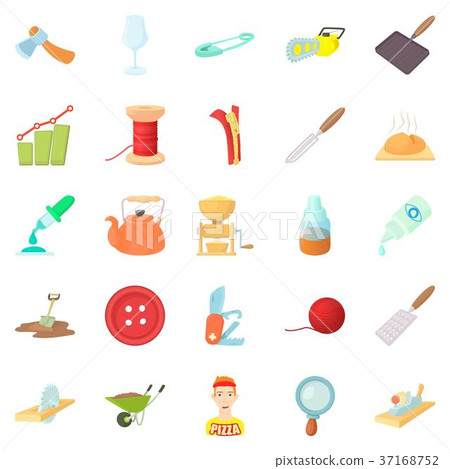 Handicraft icons set, cartoon style - Stock Illustration [37168752] - PIXTA