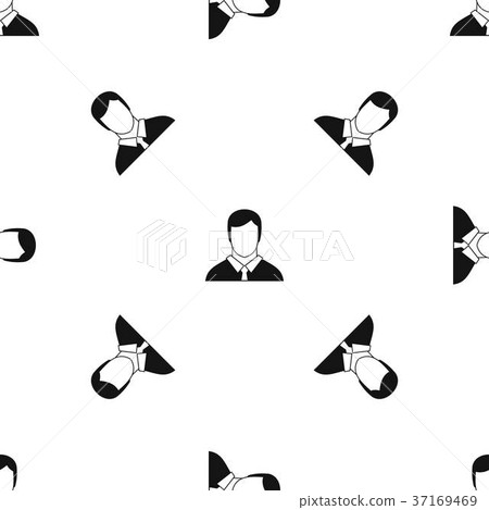 Manager pattern seamless black - Stock Illustration [37169469] - PIXTA
