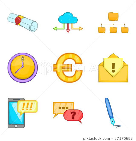 Visibility icons set, cartoon style - Stock Illustration [37170692] - PIXTA