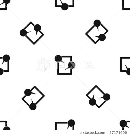 Tablet chatting pattern seamless black - Stock Illustration [37171606 ...