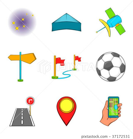Activity icons set, cartoon style - Stock Illustration [37172531] - PIXTA