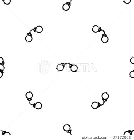 Handcuffs pattern seamless black-插圖素材 [37172908] - PIXTA圖庫