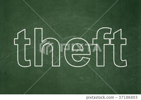 Privacy concept: Theft on chalkboard background - Stock Illustration ...