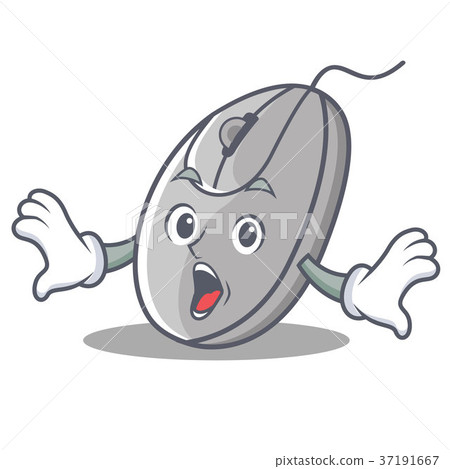 Surprised mouse mascot cartoon style - Stock Illustration [37191667 ...